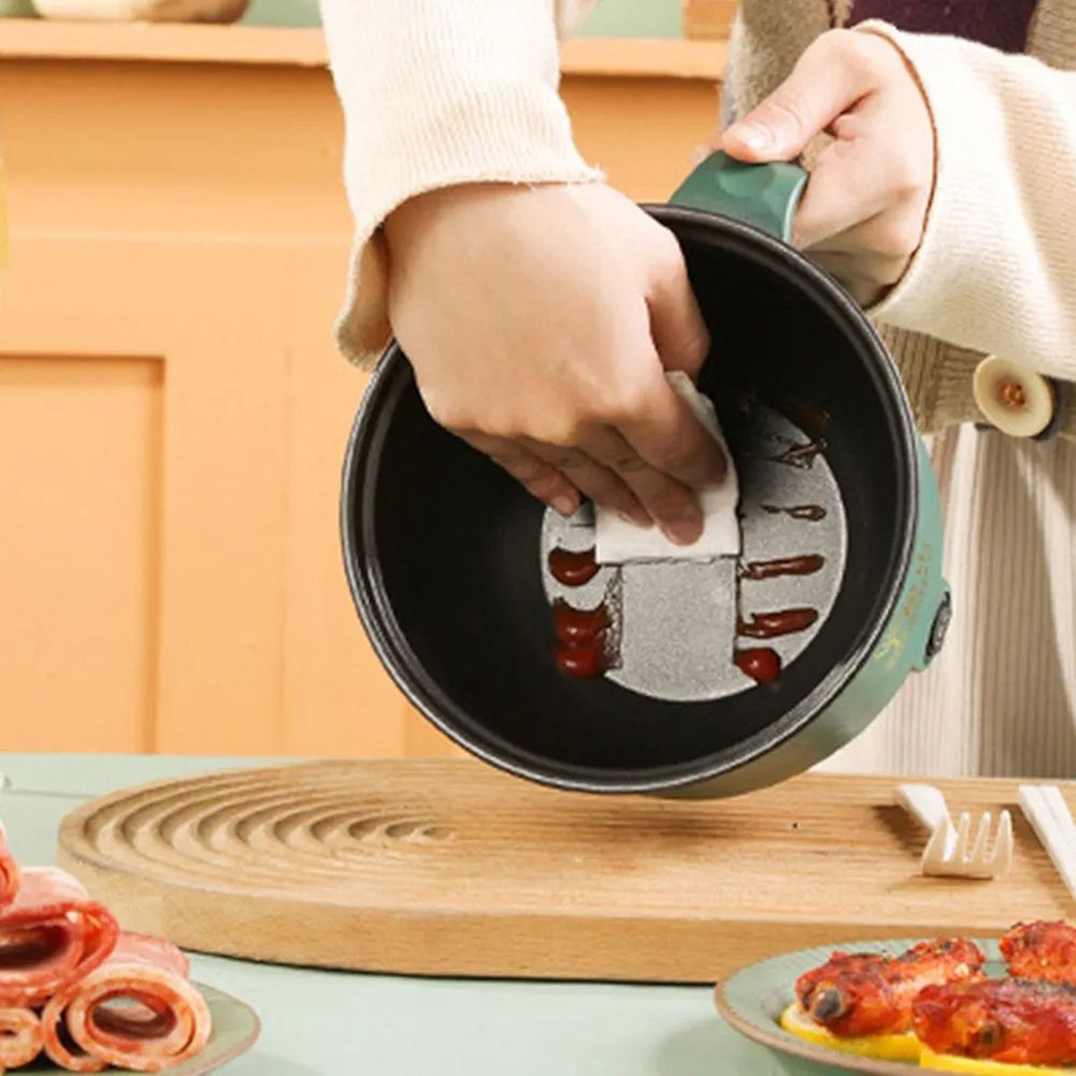 Pot de Cuisson électrique 18cm YL367 - Yallashopping