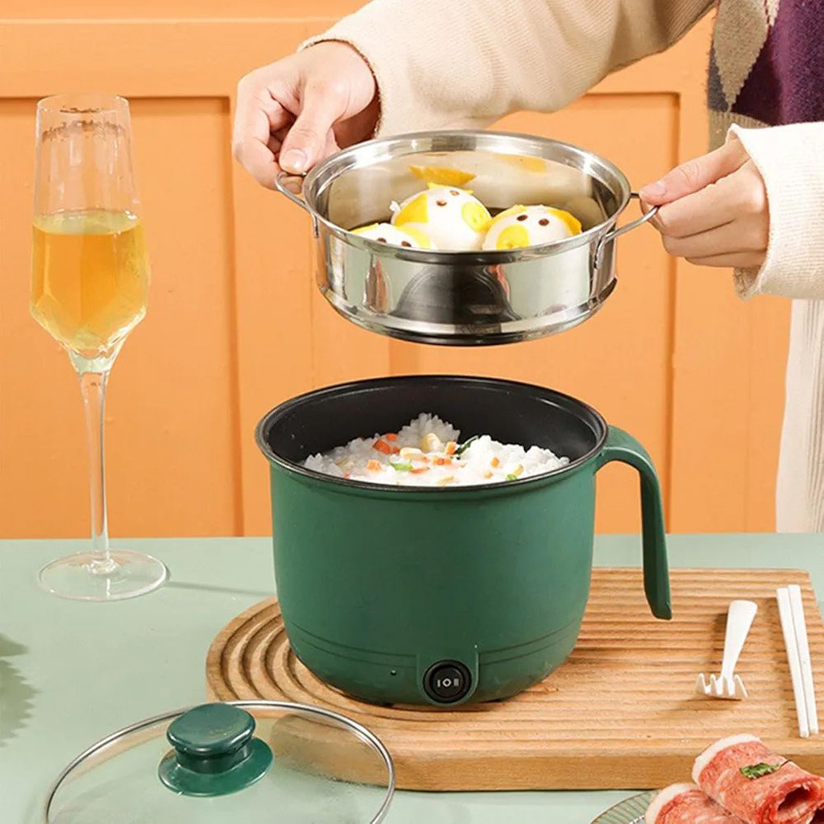 Pot de Cuisson électrique 18cm YL367 - Yallashopping